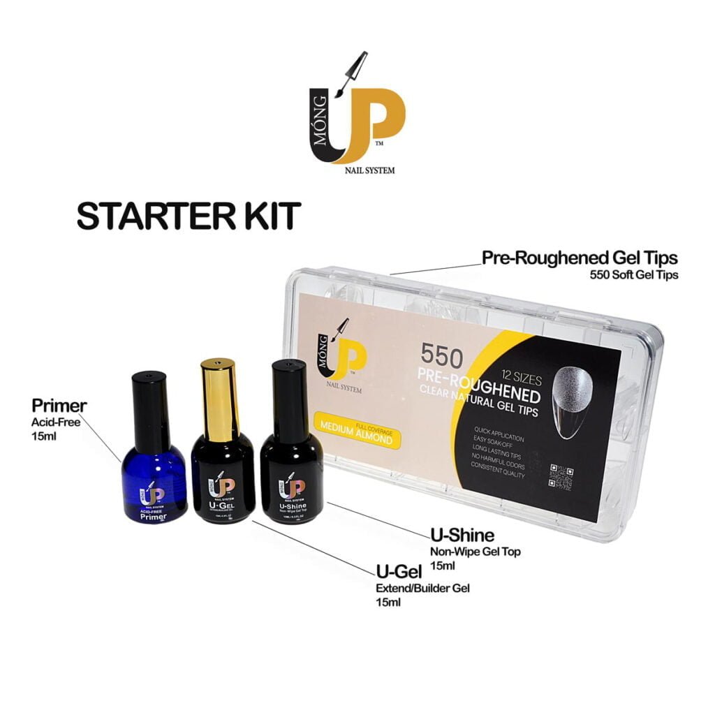 Mong Up Starter Kit - Medium Almond - Mong Up Nails System
